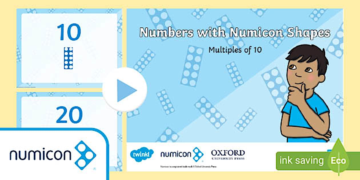 Counting in Tens With Numicon Shapes Activity PowerPoint
